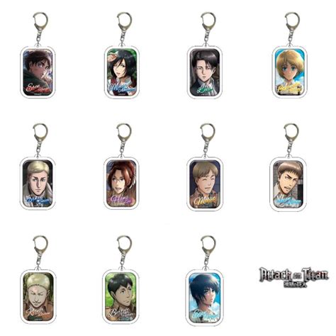 Anime Acrylic Keychain Pendant Attack On Titan Shingeki No Kyojin Eren