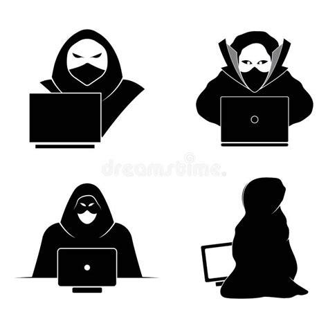 Anonymous Hacker Character Illustration Vector Design Stock Vector Illustration Of Hacker