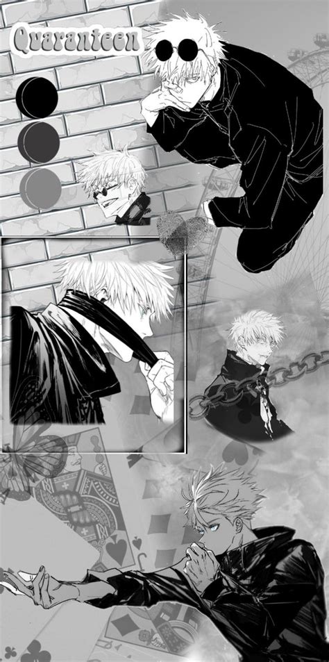 غوجو ساتورو من جوجوتسو كايسن خلفية بستايل مانجا 🙂💕