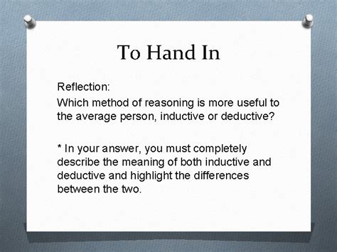 Inductive And Deductive Reasoning Learning Object Inductive