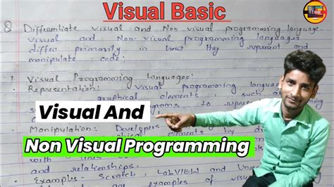 04 Visual Basic Differentiate Between Visual And Non Visual Programming Language