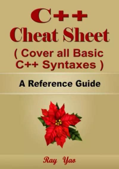 PDF EBOOK C Cheat Sheet Cover All Basic Python Syntaxes A