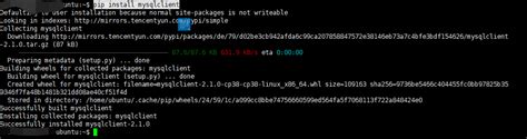 腾讯云ubuntu20 04部置django2系列（三）：mysqlclient安装包的安装 知乎