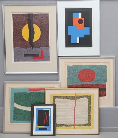 Bengt Orup Grafiska Blad Sex Stycken Konst Grafik Auctionet