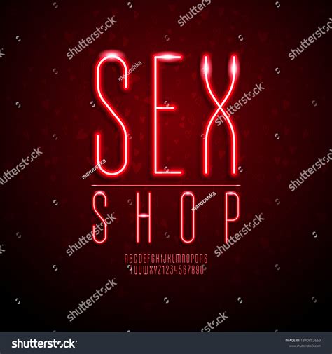 Sexy Neon Font Trendy Vibrant Alphabet Stock Vector Royalty Free Shutterstock
