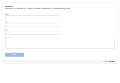 Creating A Contact Form For Your Website HelpDesk Help Center