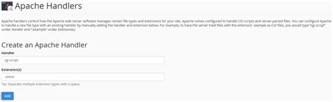 Mengenal Apache Handler Di Cpanel Idcloudhost