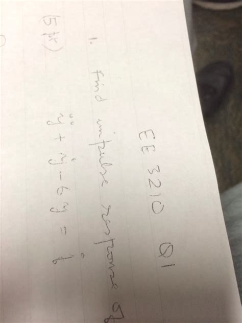 Solved Find Impulse Response Of Chegg Com