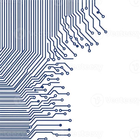 Complex Network Of Blue Circuit Lines Forms Intricate Pattern
