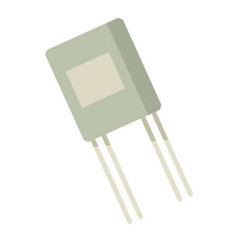 Resistor Electrical Engineering And Electronics With Two Pins On White