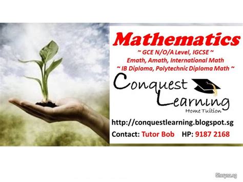 Igcse Gce N O A Level Mathematics Home Tuition Full Time Tutor Tuition Lessons For Sale In