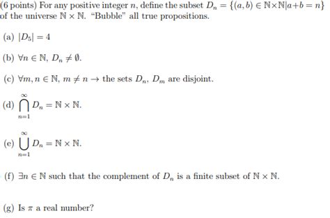Solved 6 Points For Any Positive Integer N Define The Chegg Com