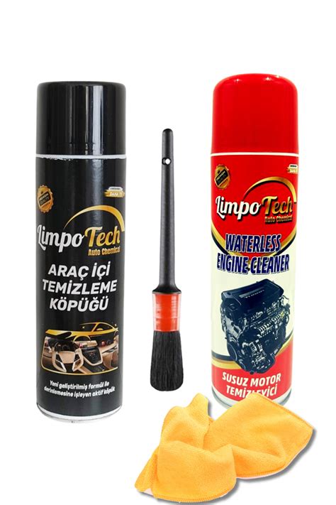 Lİmpo Tech Oto Bakım Seti Araç Içi Köpük Temizleme Susuz Motor Temizleme Fiyatı Yorumları