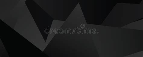 Abstract Geometric Art Featuring Angular Black And Gray Shapes Stock Vector Illustration Of