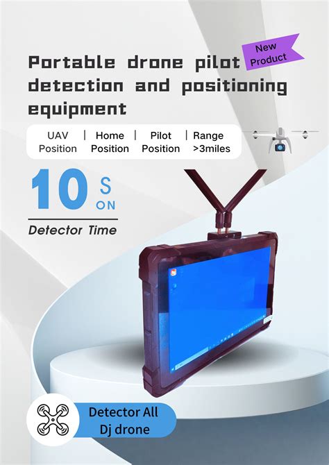 Portable Handheld Tablet Drone 5km Detector Can Positioning Drone And