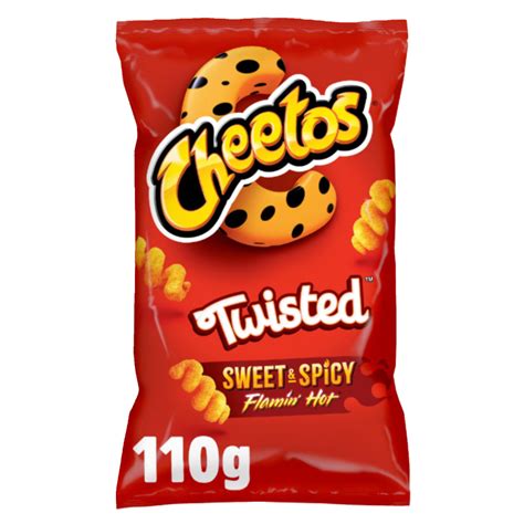 Cheetos Twisted Sweet And Spicy Sharing Bag Crisps 110g Lollypop Lane