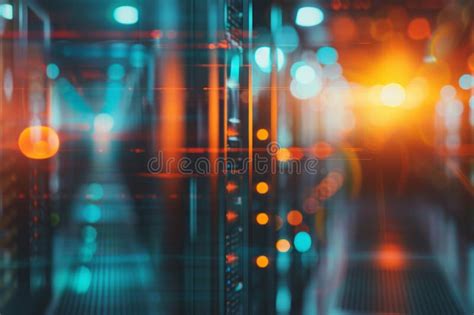 Server Room Data Center Big Data Storage Cloud Computing Technology Stock Image Image Of