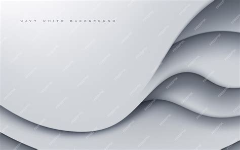 premium vector white 3d abstract background dynamic shape dimension layers