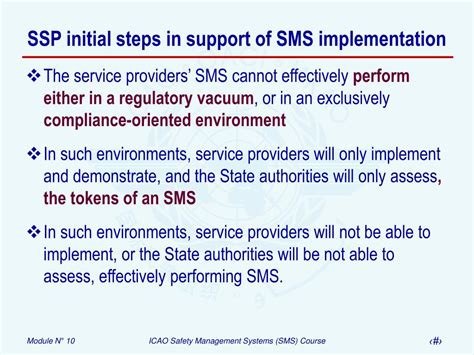 Ppt Module N° 10 Phased Approach To Ssp And Sms Implementation