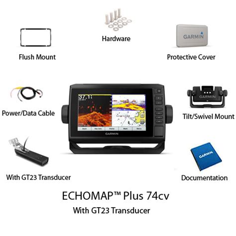 Garmin Echomap Plus Cv With Gt M Tm Transducer And Bluechart G Ebay