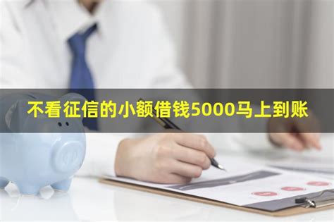 不看征信的小额借钱5000马上到账 人人理财