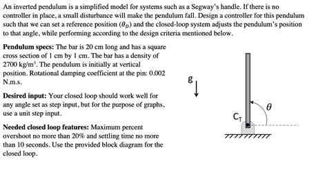 solved design the following closed loop controlled