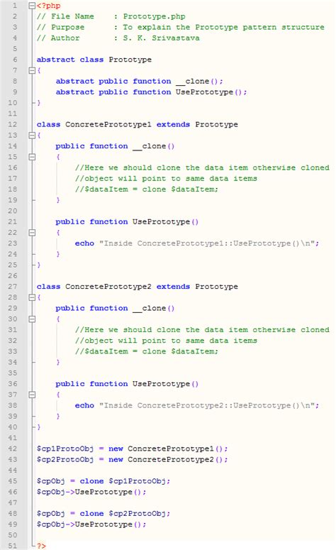Prototype Design Pattern In Php