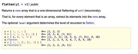 Til Flatten Array Method