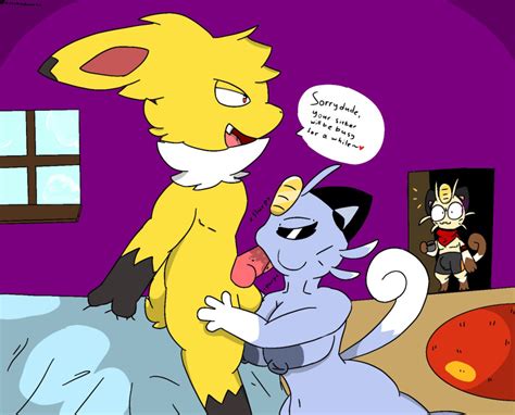 Rule 34 Alolan Form Alolan Meowth Anthro Balls Bottomwear Breasts Clothing Eeveelution English