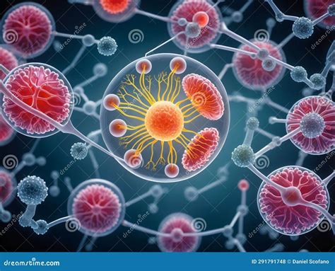 A Pathogen Cell With A Pathogen Inside Generative Ai Stock
