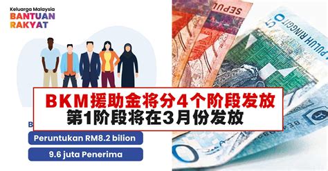 BKM援助金将分4个阶段发放第1阶段将在3月份发放