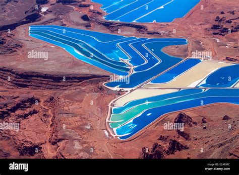 United States Utah Moab Cane Creek Potash Mine Evaporation Ponds