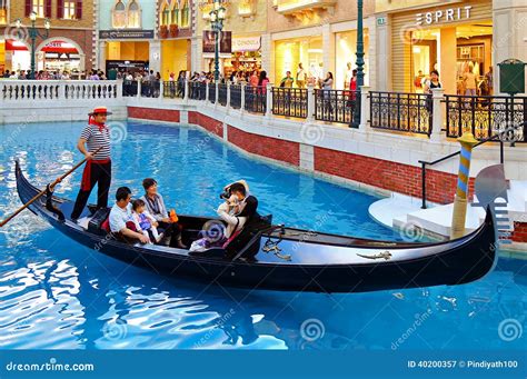 Gondola Ride At The Venetian Macau Editorial Photography Image Of