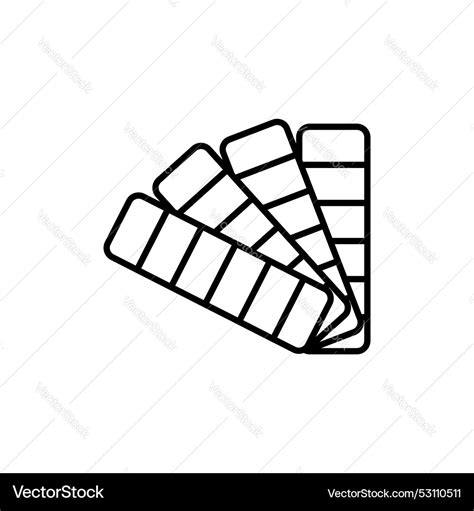Color Swatch Icon Royalty Free Vector Image Vectorstock