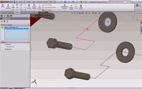 Solidworks Explode Assembly Drawing Part Explode Line Sketch SolidWorks Share