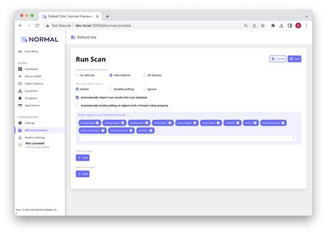 Device And Object Discovery Normal Framework
