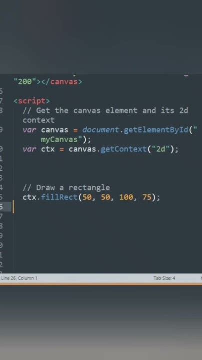 Create Rectangle Circle Using Canvas And Javascript Part 3 Html Shorts Youtube