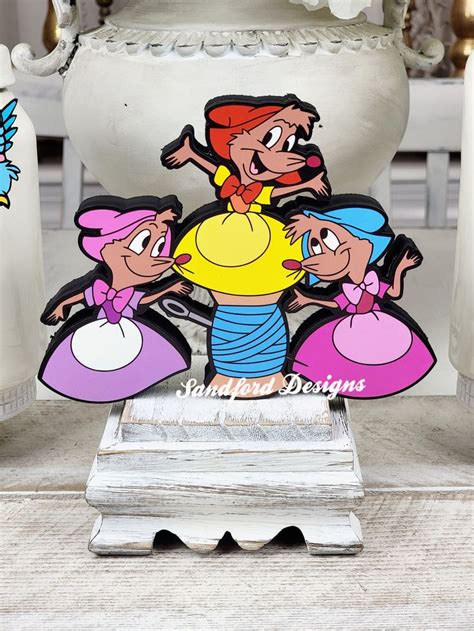 Cinderella Mice Decorations Perla Suzy And Mary Mice Disney Tiered
