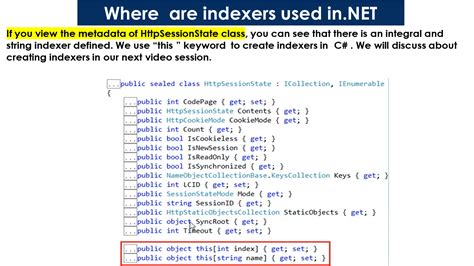 How And Where Are Indexers In C Sharp Arabic 63