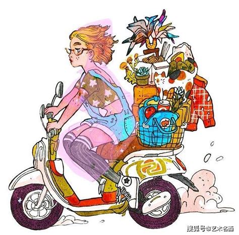 水彩针管笔插画独特新颖的绘画与色彩风格作品 搜狐大视野 搜狐新闻