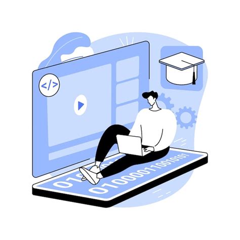 curso de desenvolvimento isolado ilustrações vetoriais de desenhos