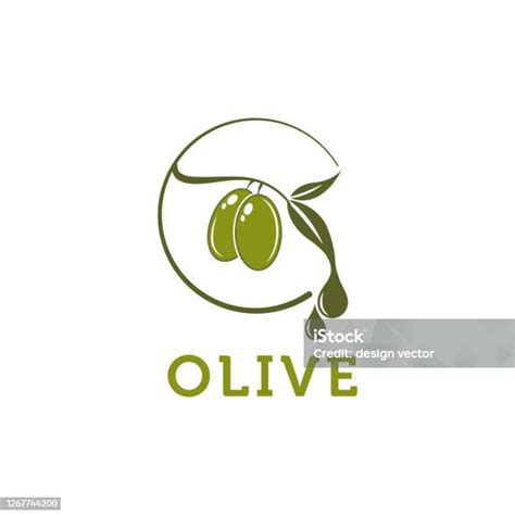 올리브 오일 로고 템플릿 디자인 벡터 엠블럼 디자인 개념 창조적 인 기호 Iconolive 오일 로고 템플릿 디자인 벡터 엠블럼