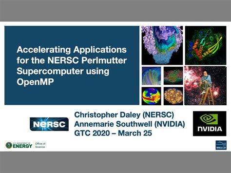 Gtc 2020 Accelerating Applications For The Nersc Perlmutter