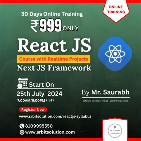 Tu 🚀 Master React Js And Next Js In 30 Days 🚀 Join Our Comprehensive Online Training