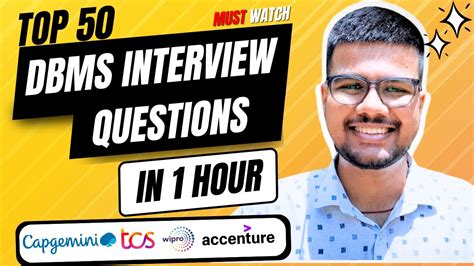 Top 50 Dbms Interview Questions For Tcs Accenture Capgemini And More Youtube
