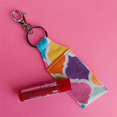 Chapstick Holder Keychain For Women Lip Balm Holder Keyring