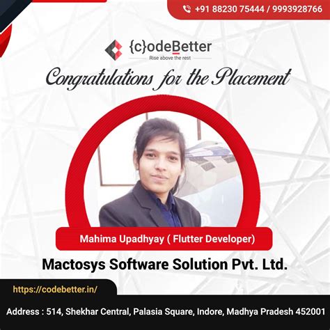 Congratulations Codebetter Career Job Softwaredeveloper Success Placement