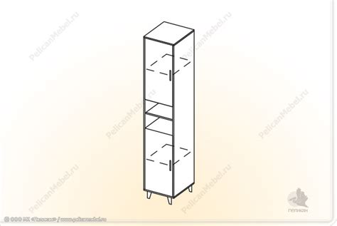 Пенал с нишей ПН Элементы корпусной мебели для прихожей «Белла Корпусная мебель Пензы от