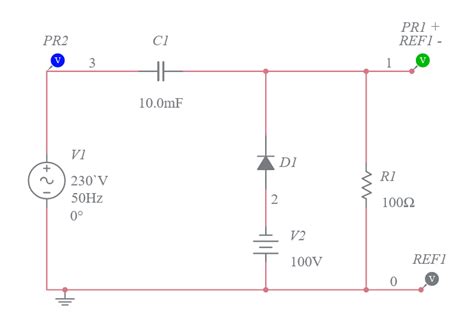 3 Positive Clamper With Negative Vr Multisim Live