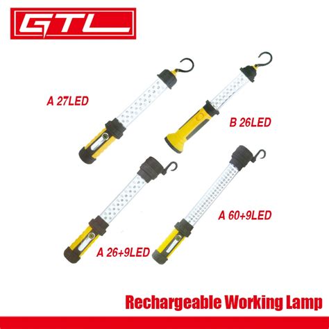 Rechargeable Led Working Light Lumen Portable Work Light With Degree Swivel Hooks